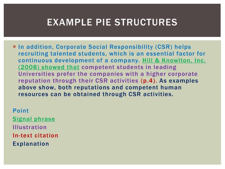 PPT - integrating quotes in text with pie structure PowerPoint ...