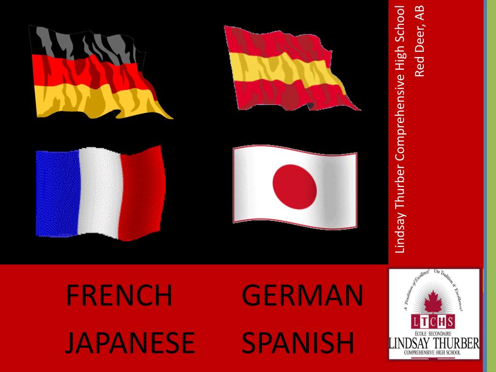 PPT - FRENCH GERMAN JAPANESE SPANISH PowerPoint Presentation, free ...