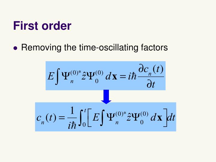 PPT - Lecture 15 Time-dependent perturbation theory PowerPoint ...