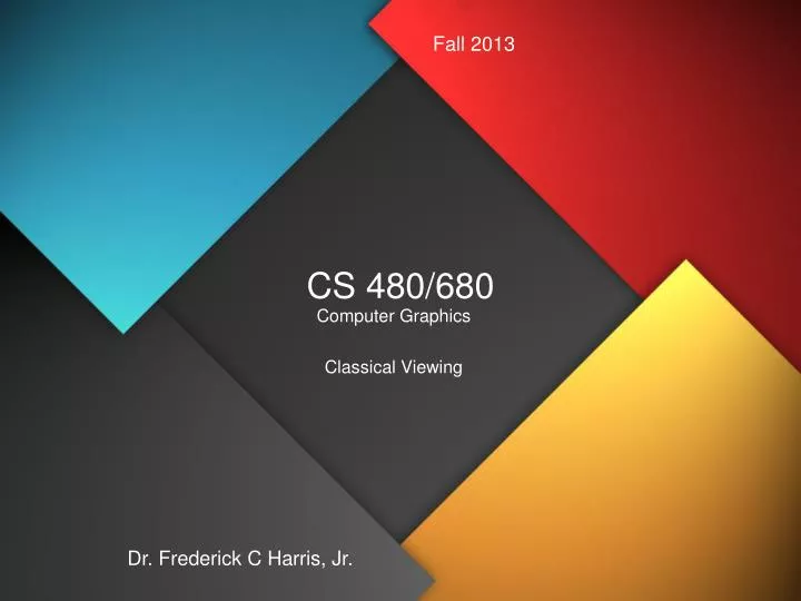 PPT - CS 480/680 PowerPoint Presentation, free download - ID:2664084