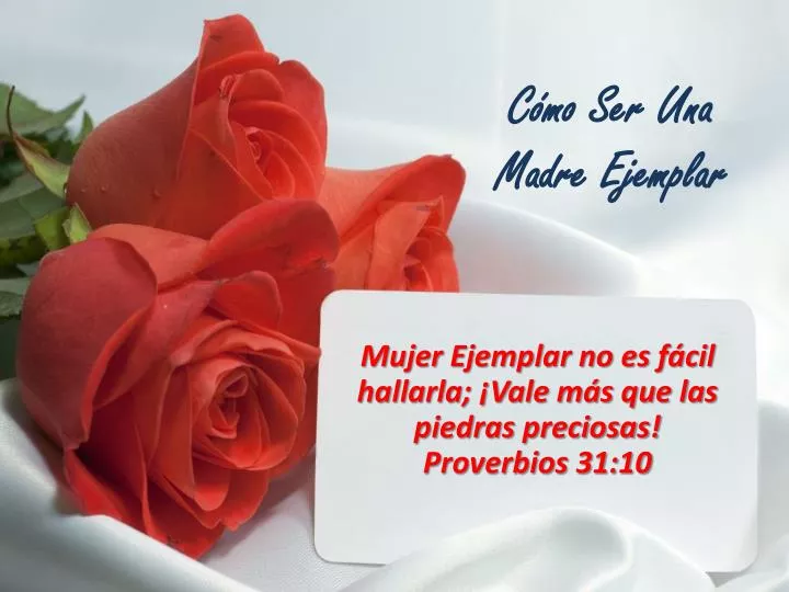 PPT - Cómo Ser Una Madre Ejemplar PowerPoint Presentation, free ...