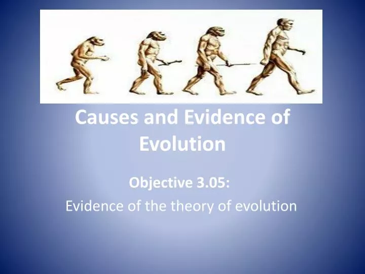 PPT - Causes and Evidence of Evolution PowerPoint Presentation, free ...