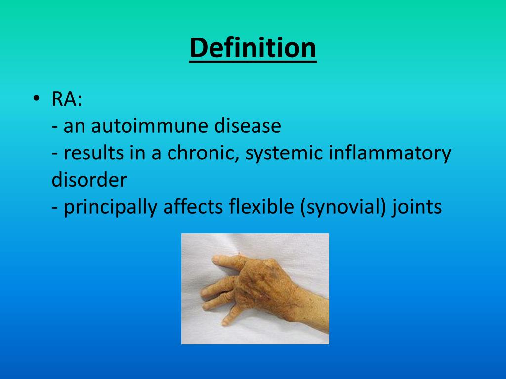 PPT - Rheumatoid Arthritis and Osteoarthritis PowerPoint Presentation ...