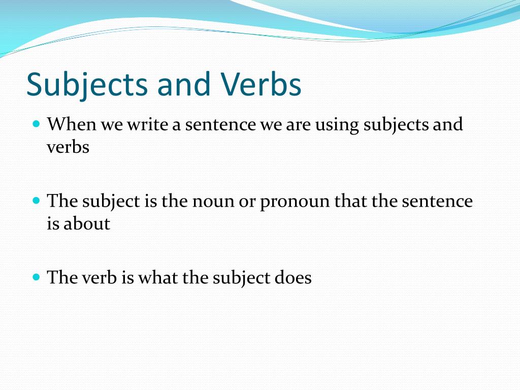 PPT - Subject and Verb Agreement PowerPoint Presentation, free download ...