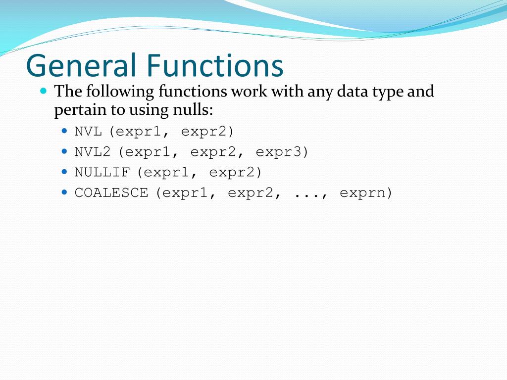 Ppt Using Conversion Functions And Conditional Expressions Powerpoint Presentation Id2665509