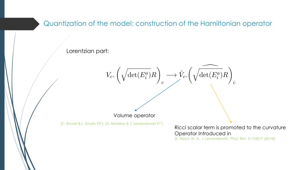 Ppt Curvature Operator And Gravity Coupled To A Scalar Field The