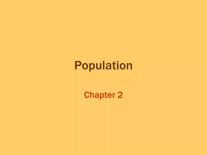 PPT - Population PowerPoint Presentation, free download - ID:2665828