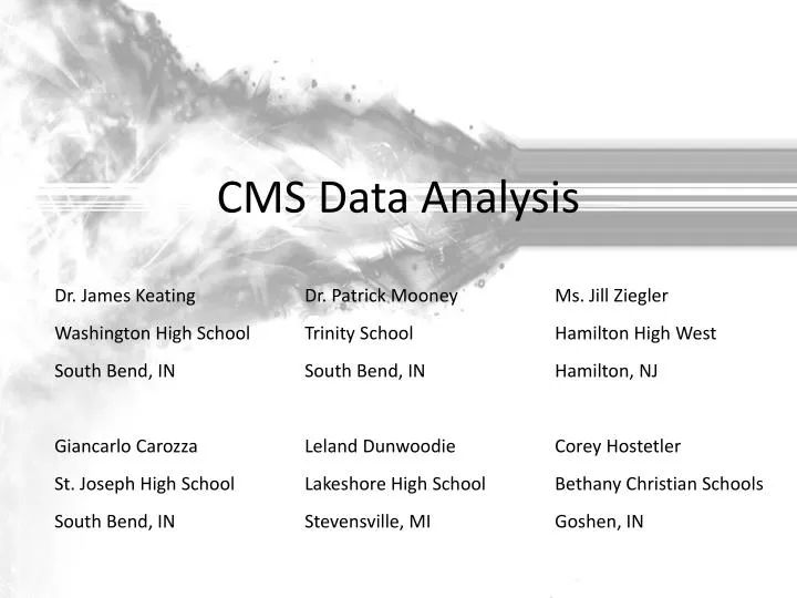 PPT - CMS Data Analysis PowerPoint Presentation, free download - ID:2665993