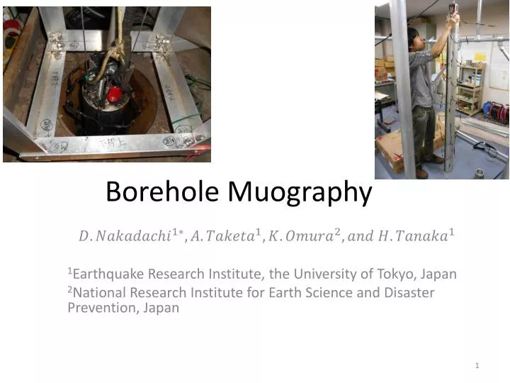 PPT - Borehole Muography PowerPoint Presentation, free download - ID ...