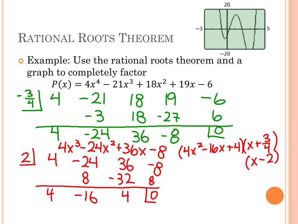 Rational Root Theorem Examples With Answers