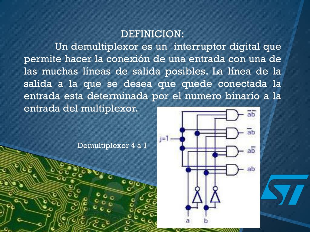 PPT - DEMULTIPLEXORES Y MULTIPLEXORES PowerPoint Presentation, free ...
