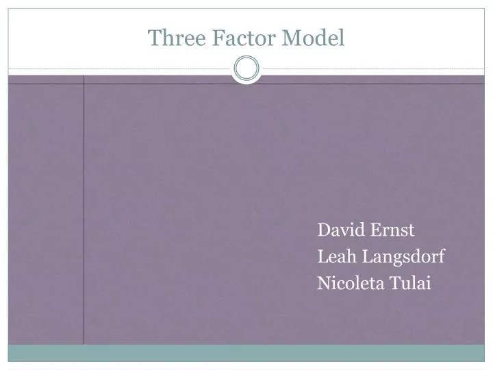 PPT - Three Factor Model PowerPoint Presentation, free download - ID ...