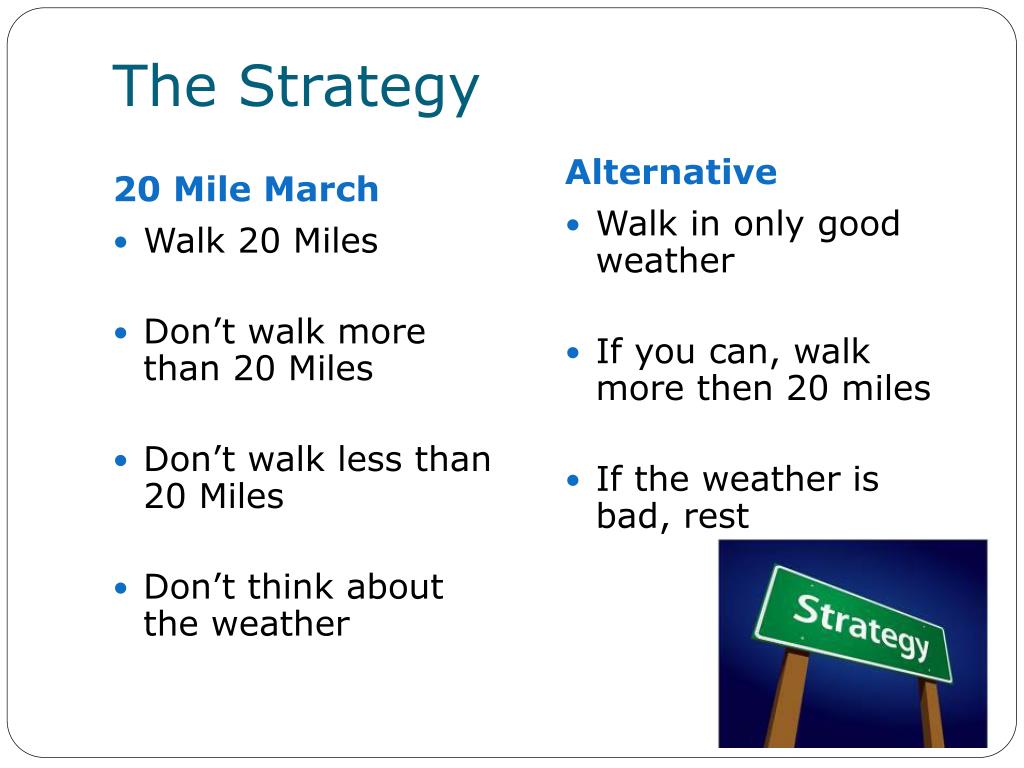 PPT - Great By Choice 20 Mile March PowerPoint Presentation, free ...
