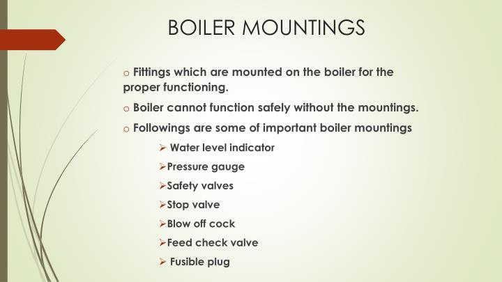 PPT - BOILER MOUNTINGS AND ACCESSORIES PowerPoint Presentation - ID:2668694