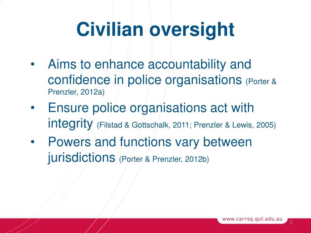 PPT - Parliamentary committee reviews of police oversight agencies: A ...