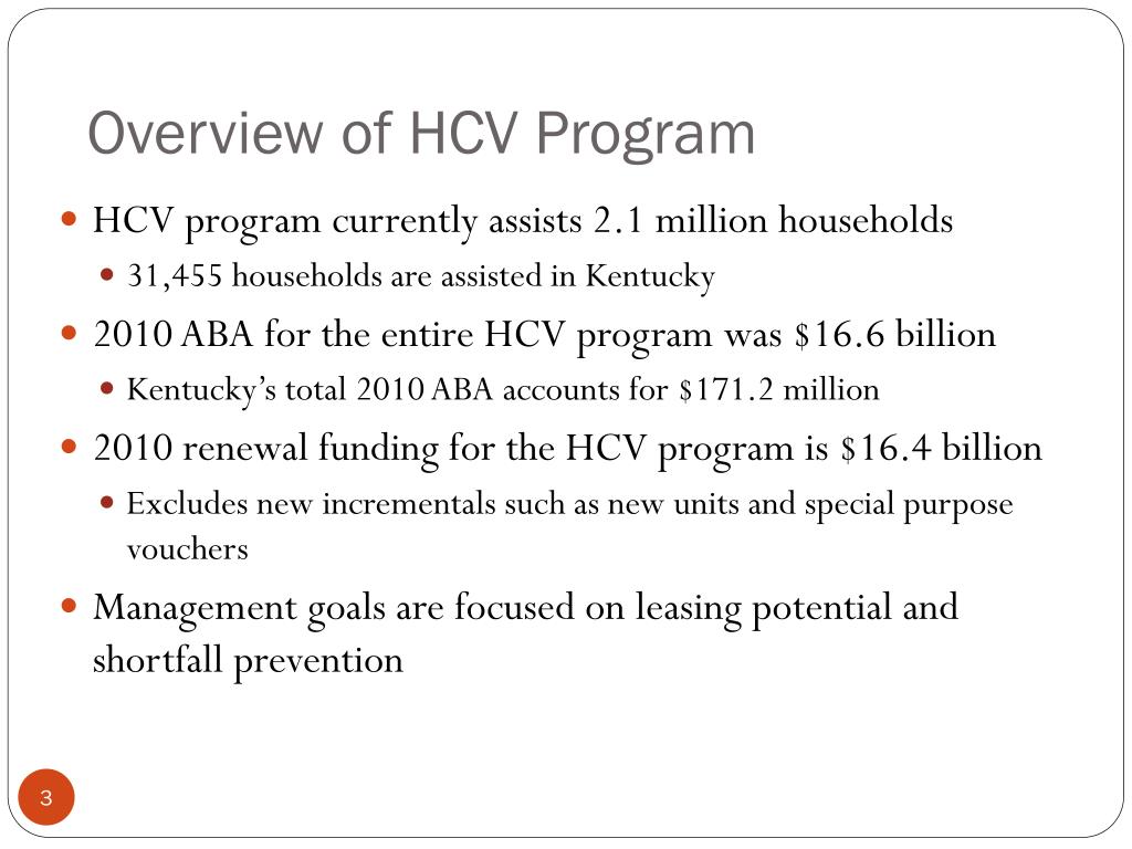 PPT - Optimizing and Stabilizing HCV Leasing in Kentucky: Key Metrics ...