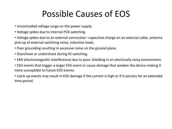 PPT - EOS (Electrostatic Overstress) PowerPoint Presentation - ID:2669577