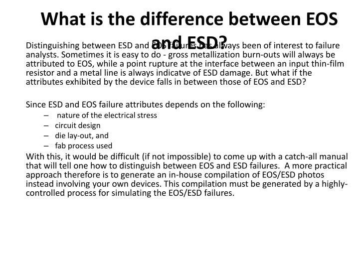 PPT - EOS (Electrostatic Overstress) PowerPoint Presentation - ID:2669577