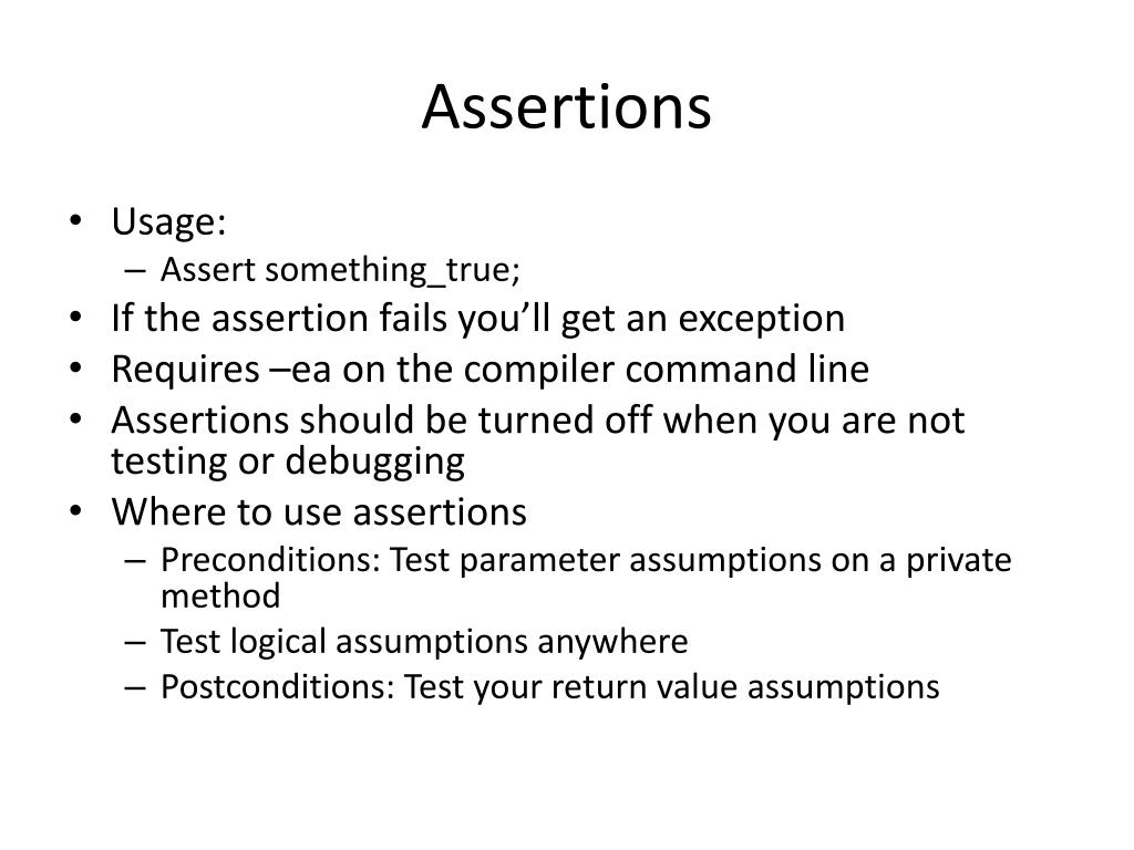 Ppt Testing And Debugging Pt2 Intro To Complexity Powerpoint Presentation Id2669681