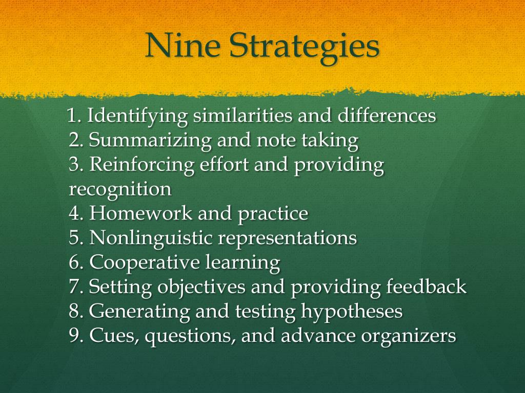 PPT - Marzano’s Instructional Strategies PowerPoint Presentation, free ... PPT - Marzano’s Instructional Strategies PowerPoint Presentation, free ...