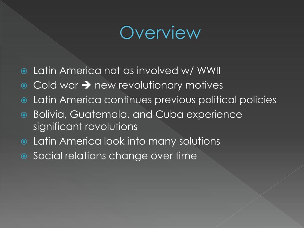 PPT - Ch. 32 Latin America: Revolution and Reaction into the 21 st ...