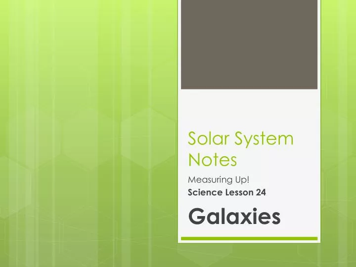PPT - Solar System Notes PowerPoint Presentation, free download - ID ...