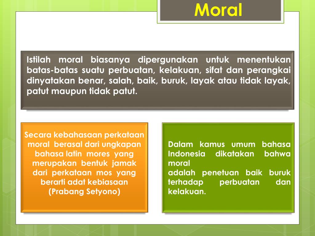 PPT - Moral Lingkungan (Individu, Kelompok, dan organisasi) PowerPoint ...