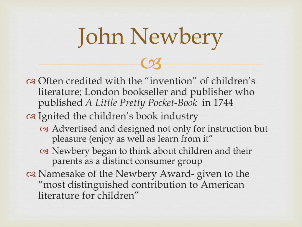 PPT - Early History of Children’s Literature PowerPoint Presentation ...