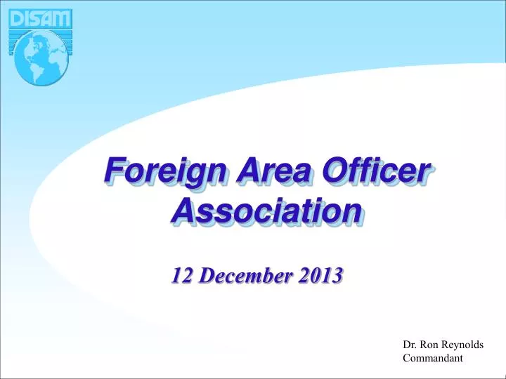 PPT - Foreign Area Officer Association PowerPoint Presentation, free ...