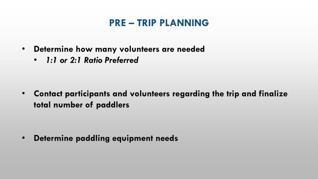 PPT - Pre-Trip Planning Logistics & On-Water Safety PowerPoint ...
