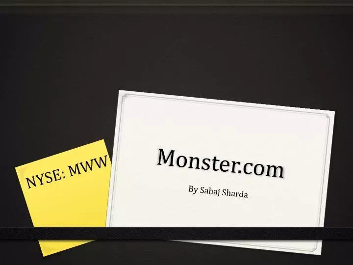 PPT - Monster PowerPoint Presentation, free download - ID:2672163