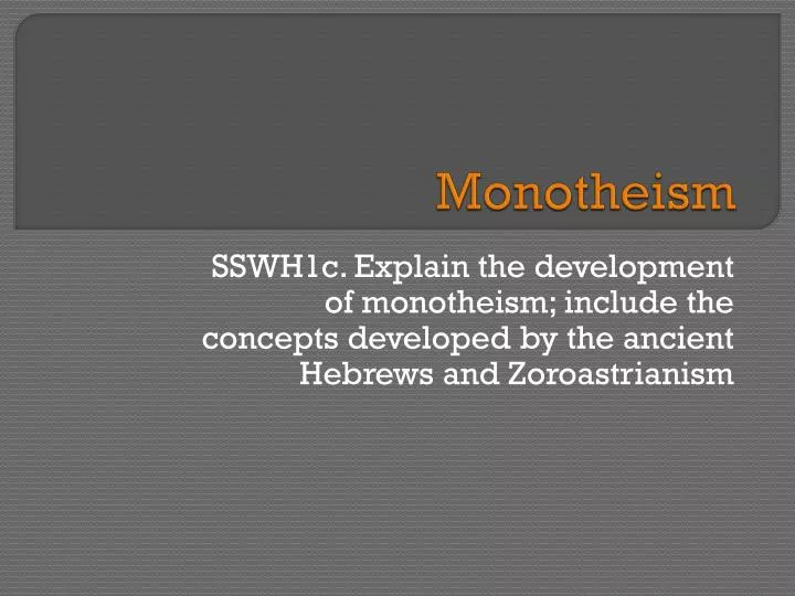 PPT - Monotheism PowerPoint Presentation, free download - ID:2672508