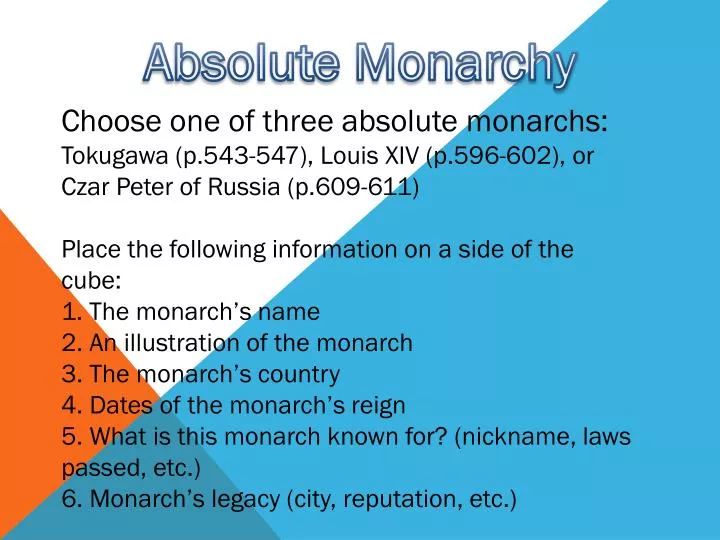 PPT - Absolute Monarchy PowerPoint Presentation, free download - ID:2673609