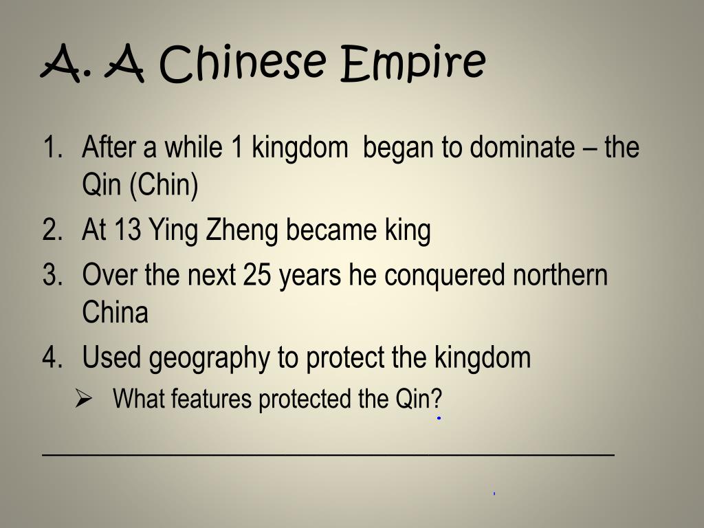 PPT - The 1 st Chinese Empire PowerPoint Presentation, free download ...
