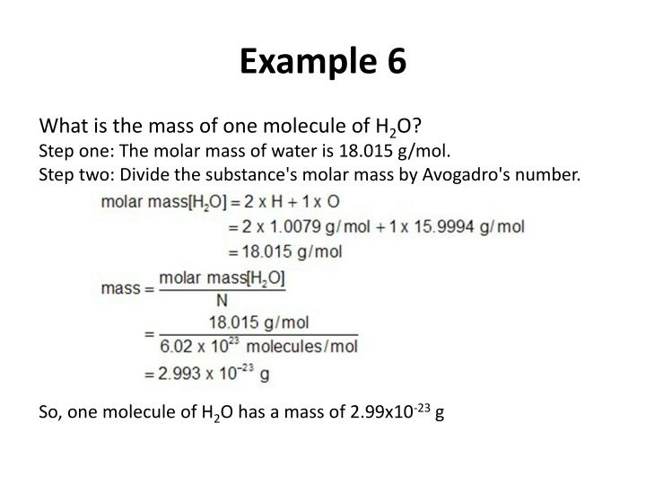 PPT - Molar Mass PowerPoint Presentation - ID:2674770