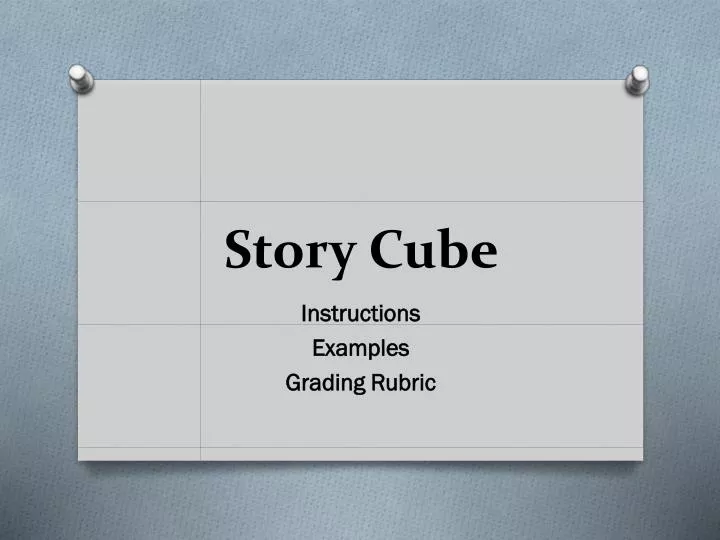 PPT - Story Cube PowerPoint Presentation, free download - ID:2674933