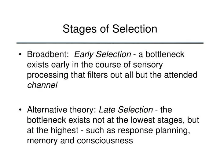 PPT - Stages of Selection PowerPoint Presentation, free download - ID ...