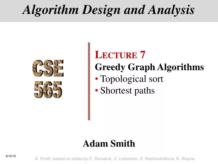 PPT - Algorithm Design and Analysis PowerPoint Presentation, free ...