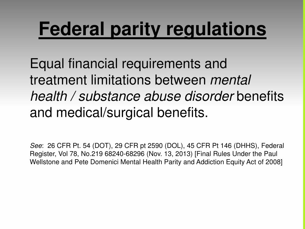 PPT - Mental Health Parity, the ACA, & Californians with Mental Health ...