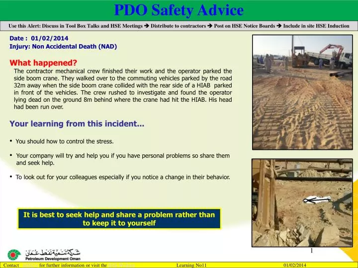 PPT - PDO Safety Advice PowerPoint Presentation, free download - ID:2676654
