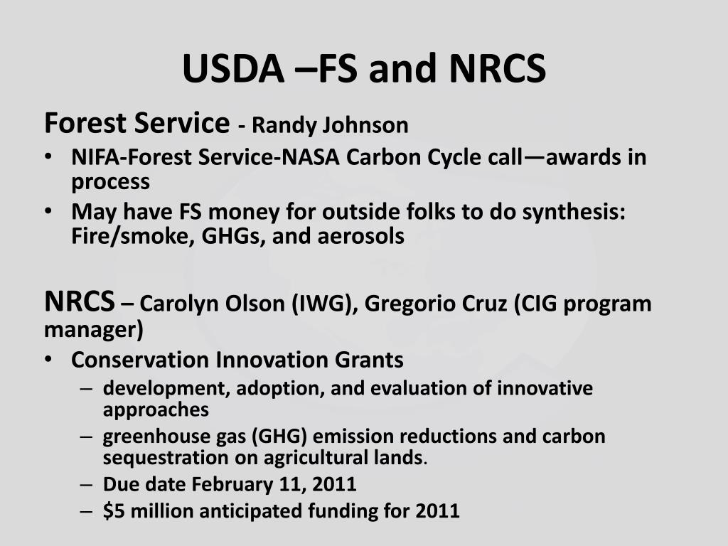 PPT - Agency updates Research opportunities from the Carbon Cycle ...