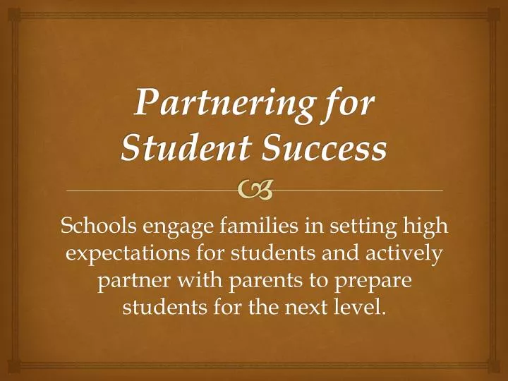 PPT - Partnering for Student Success PowerPoint Presentation, free ...