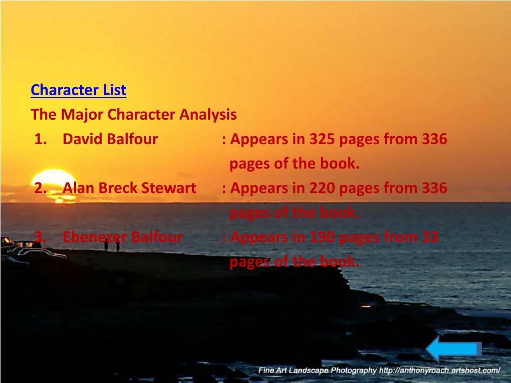 PPT - SEMINAR ON LITERATURE AN ANALYSIS OF MAJOR CHARACTERS “DAVID ...