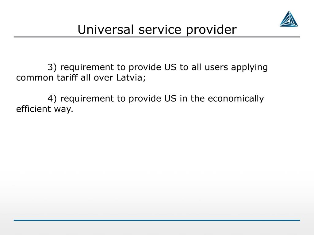 PPT - Universal postal service issues Vineta Porina Head of Universal ...