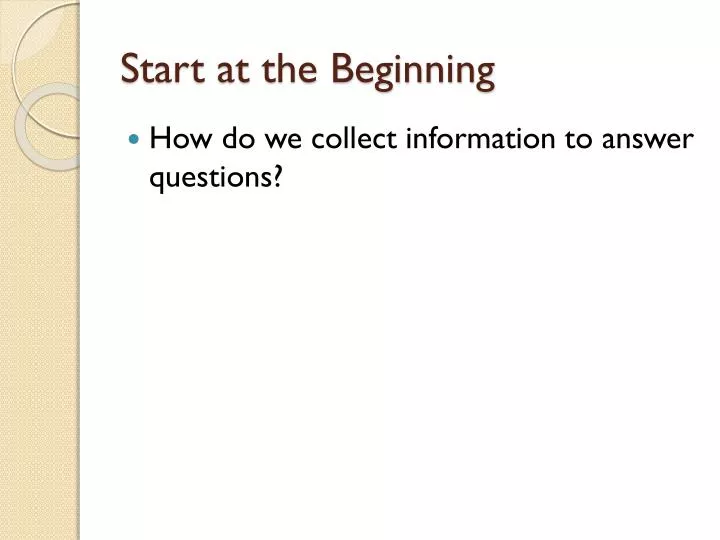 PPT - Start at the Beginning PowerPoint Presentation, free download ...