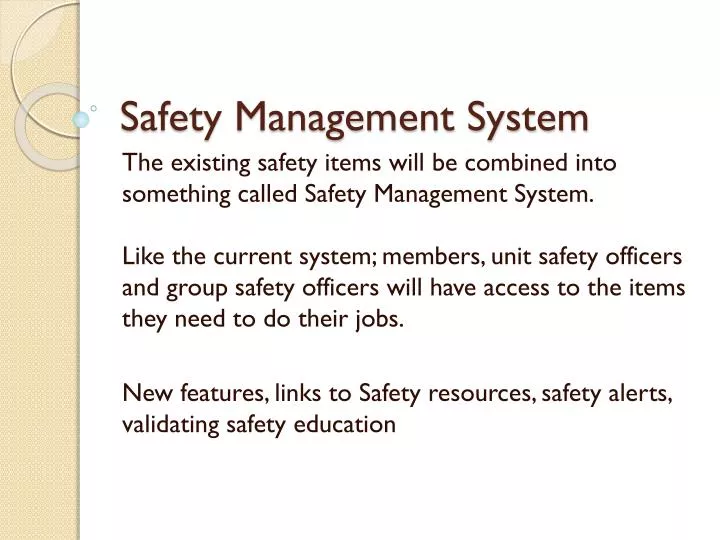 PPT - Safety Management System PowerPoint Presentation, free download ...