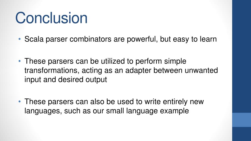 Ppt Developing Small Languages With Scala Parser Combinators Powerpoint Presentation Id2678734 8663
