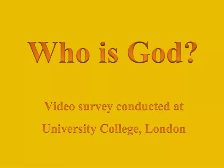 PPT - Who is God? PowerPoint Presentation, free download - ID:2678829