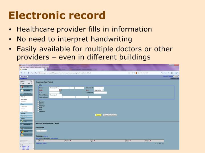 PPT - Electronic Medical Record Systems PowerPoint Presentation - ID ...