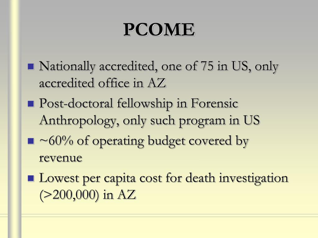 PPT - Forensic Pathology & Death Investigations in Pima County ...